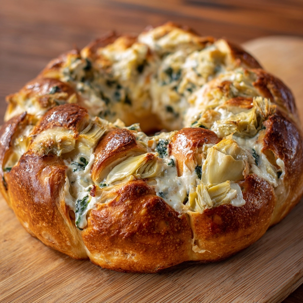 Spinach Artichoke Dip Bread Ring Recipe – sweetindulgencescakes