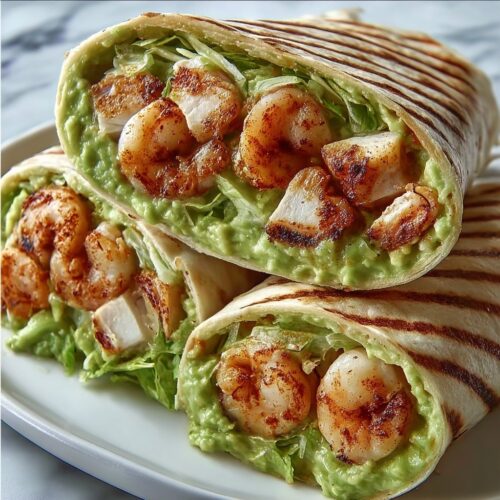 Irresistibly Tasty Grilled Shrimp Caesar Wraps in Minutes Recipe ...