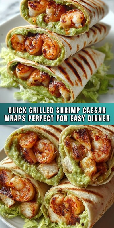 Irresistibly Tasty Grilled Shrimp Caesar Wraps in Minutes Recipe ...